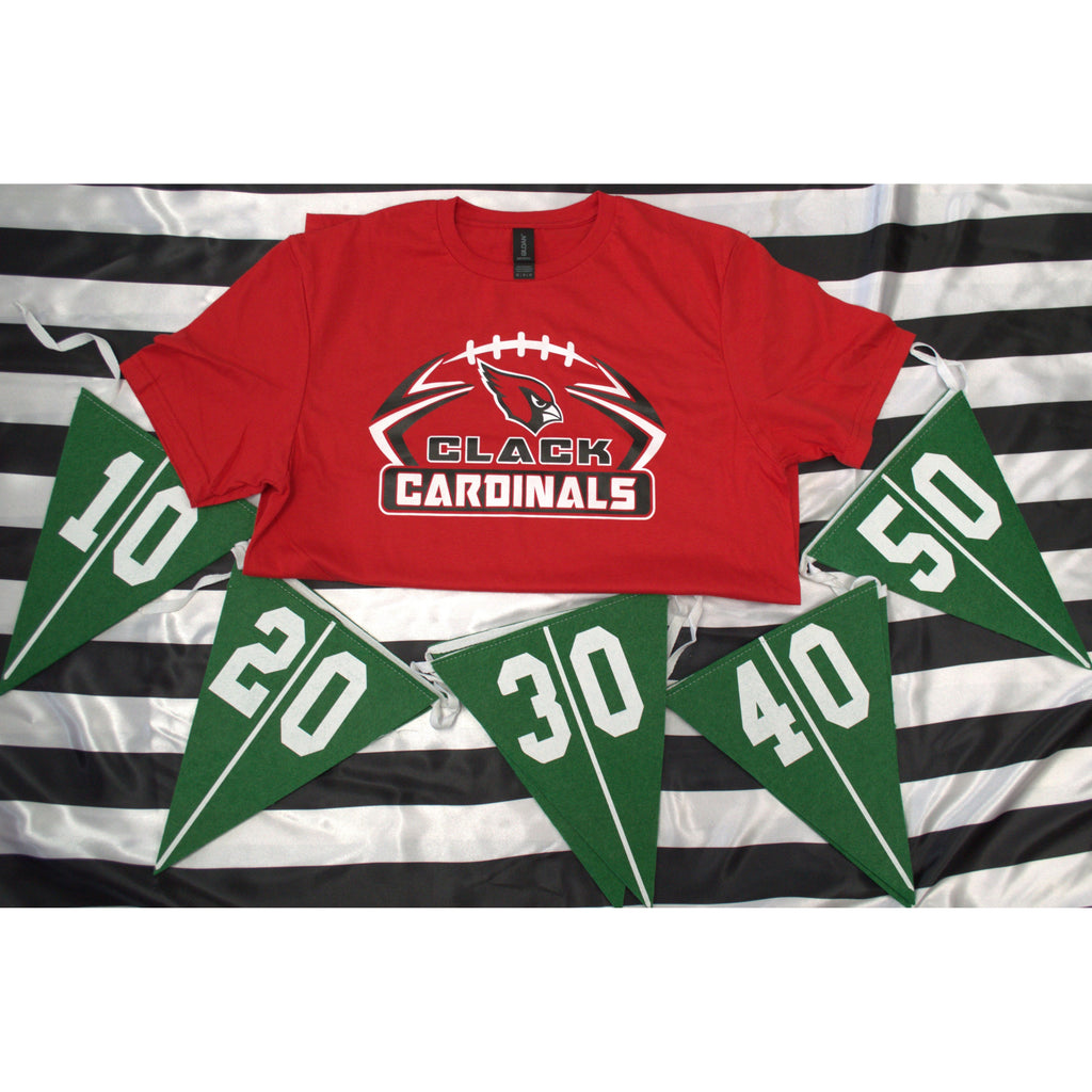Clack Cardinals - Football T-Shirt – Lil Cattilac