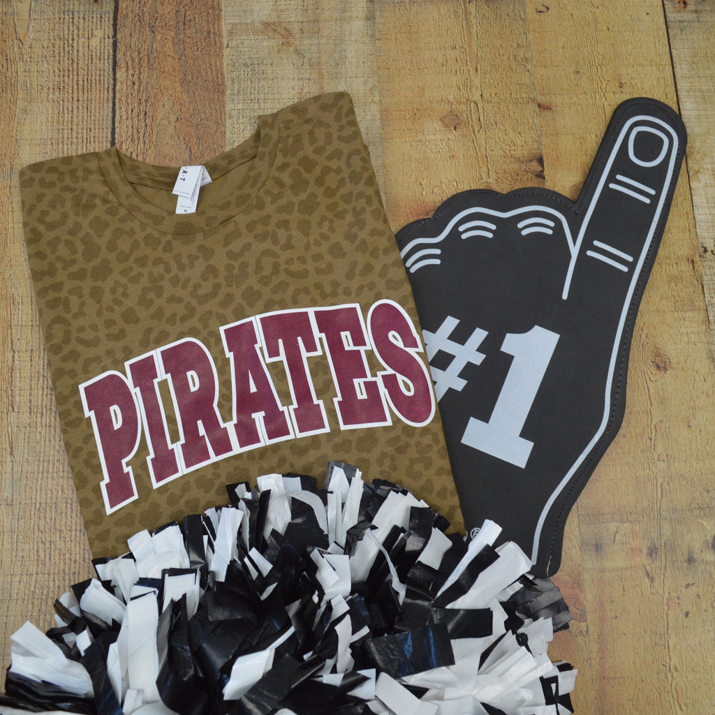 Eula Pirates - Arch with Animal Print T-Shirt – Lil Cattilac