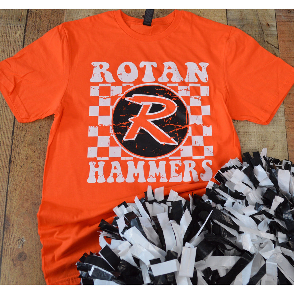 Rotan Yellowhammers - Checkered T-Shirt – Lil Cattilac