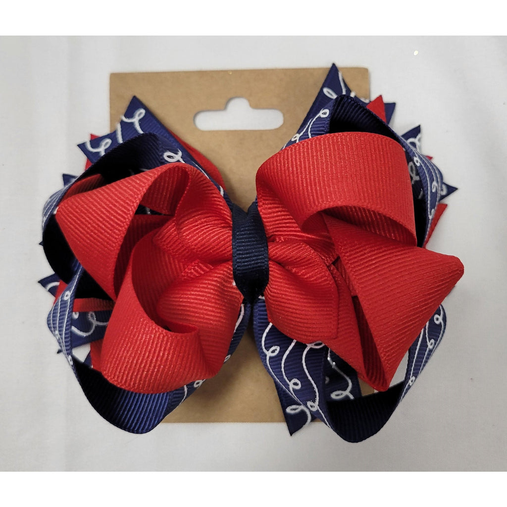Red and Blue/Navy Bows – Lil Cattilac