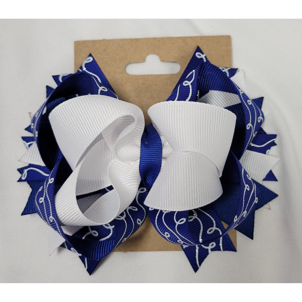 Blue and White Bows – Lil Cattilac